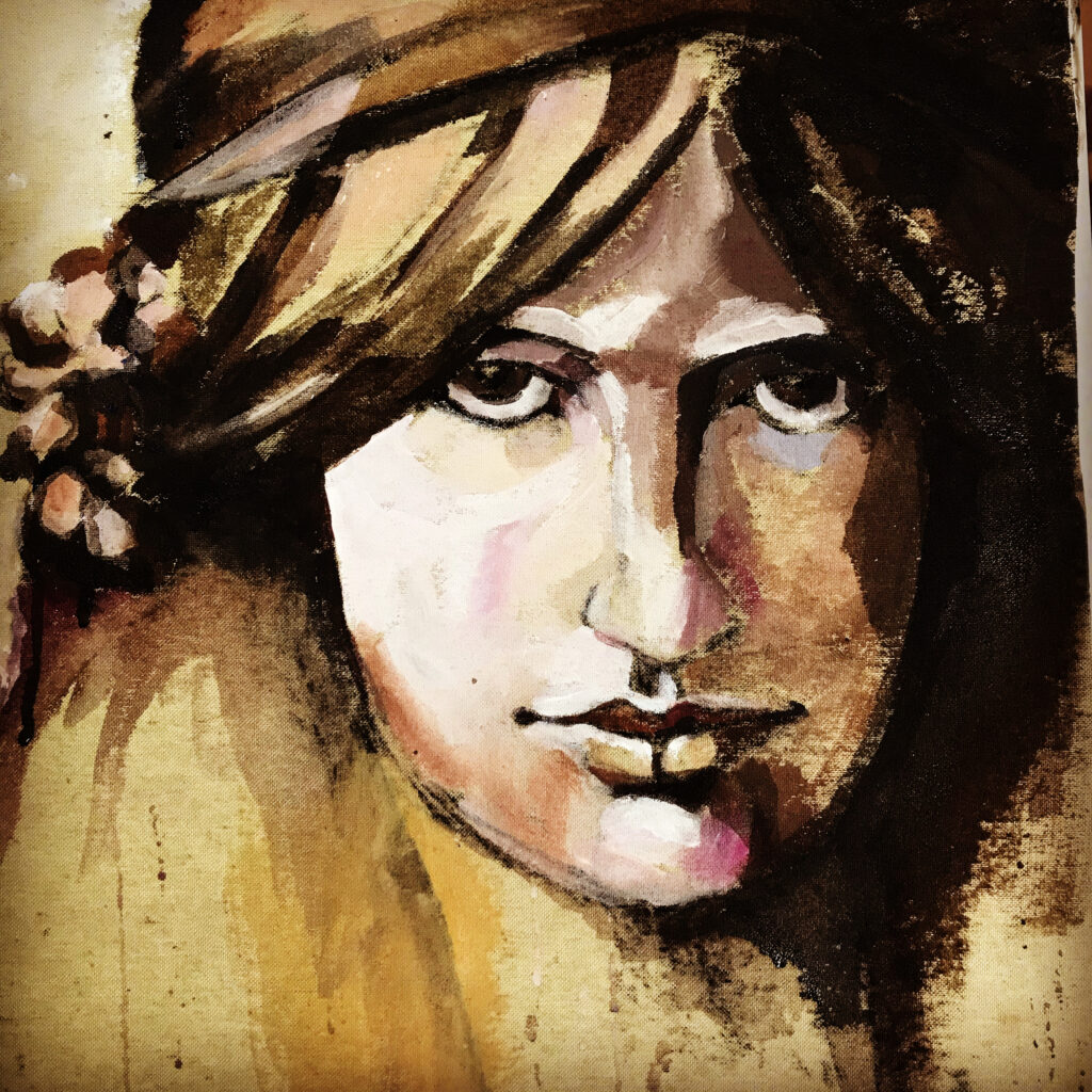 Jeane-43x56cm SOLD - Painting holidays Andalusia